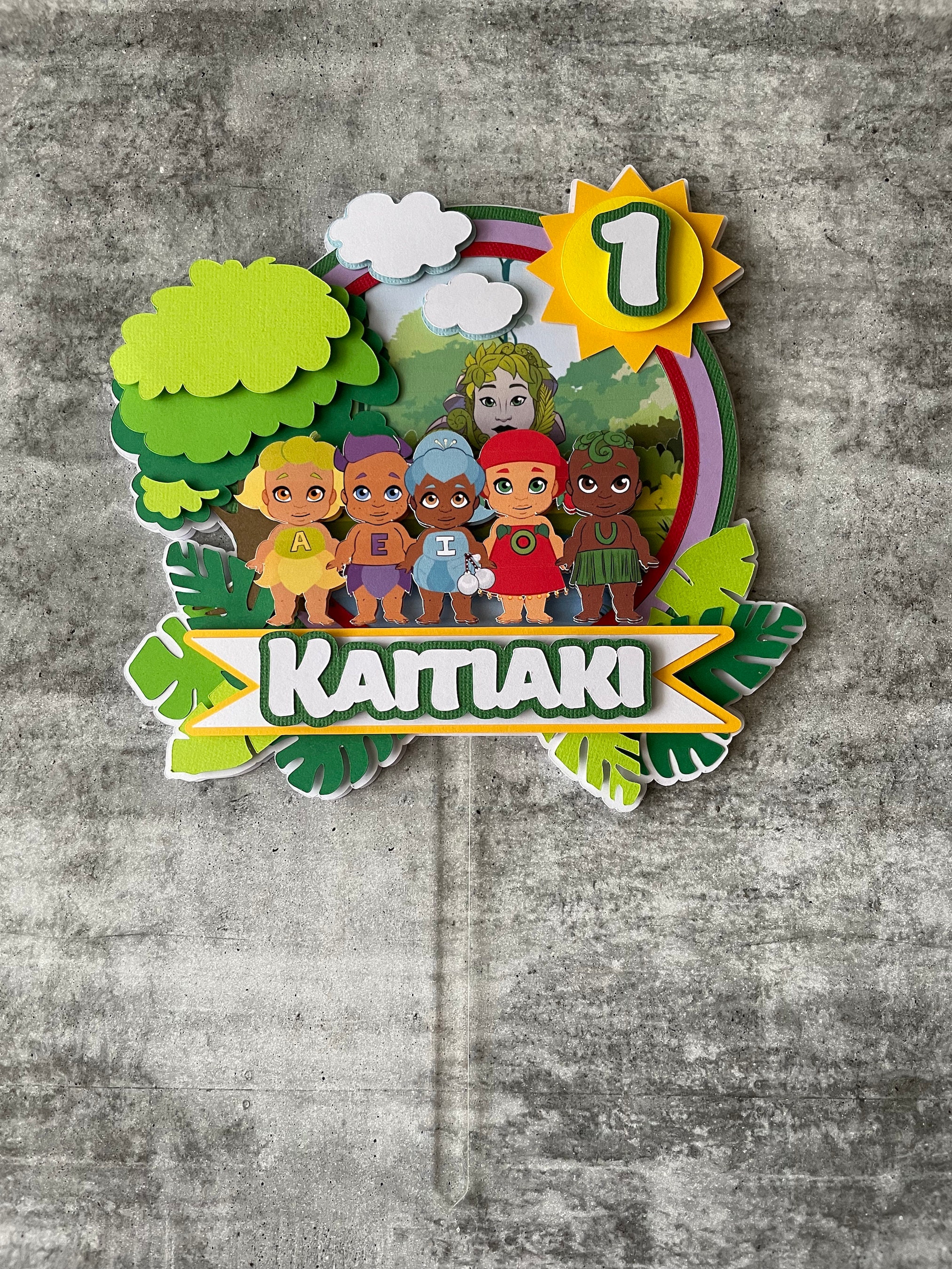 Tākaro Tribe Cake Topper | Custom Cake Topper | Takaro Cake Topper ...