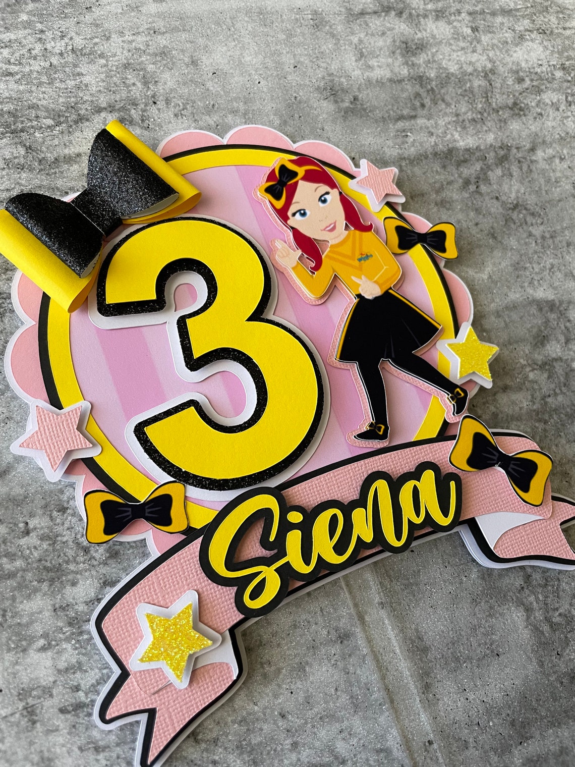 Emma Wiggle Cake Topper | the Wiggles Cake Topper | Custom Cake Topper ...