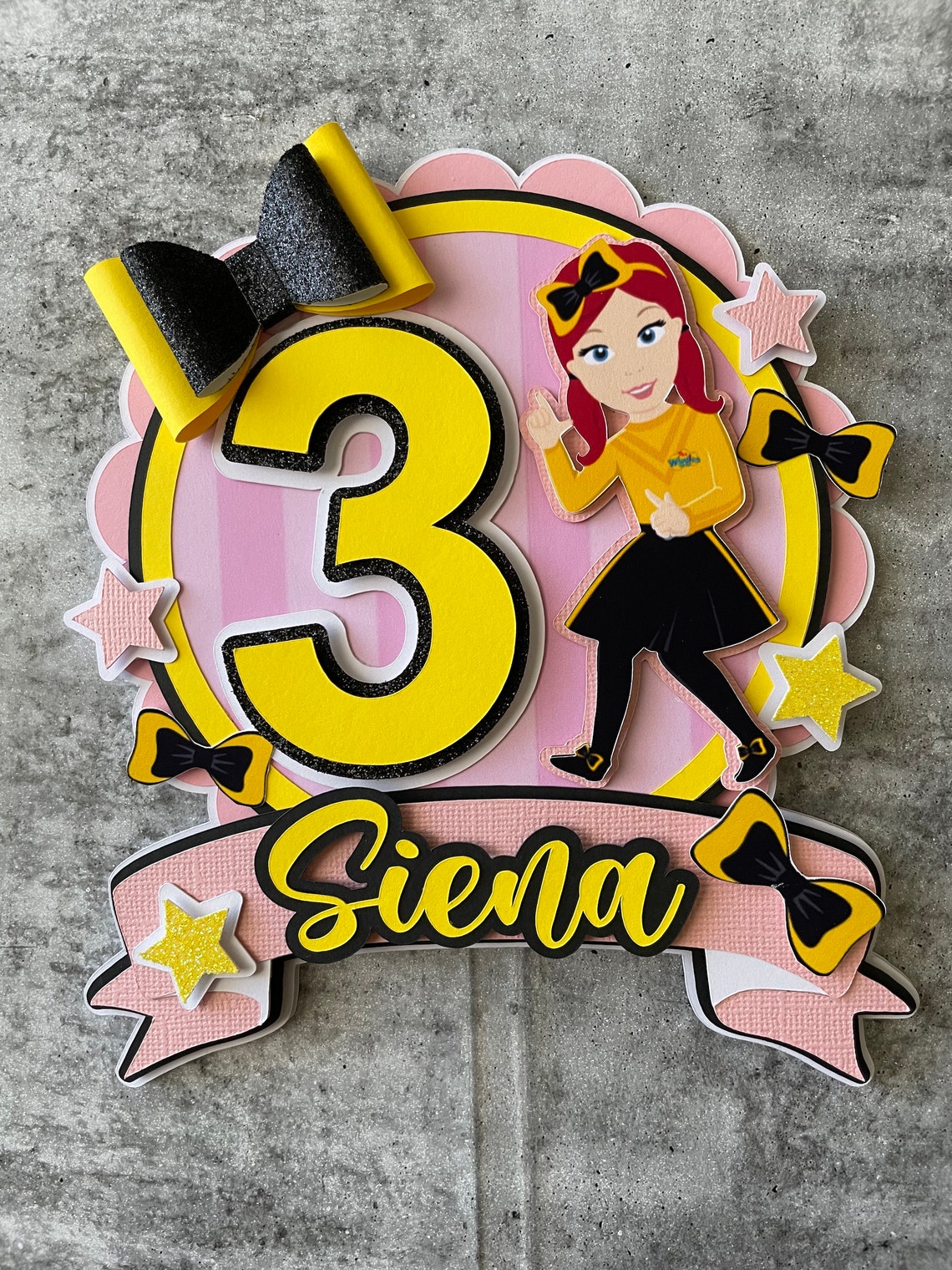 Emma Wiggle Cake Topper | the Wiggles Cake Topper | Custom Cake Topper ...