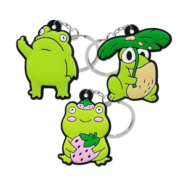 Frog Keychain - Etsy