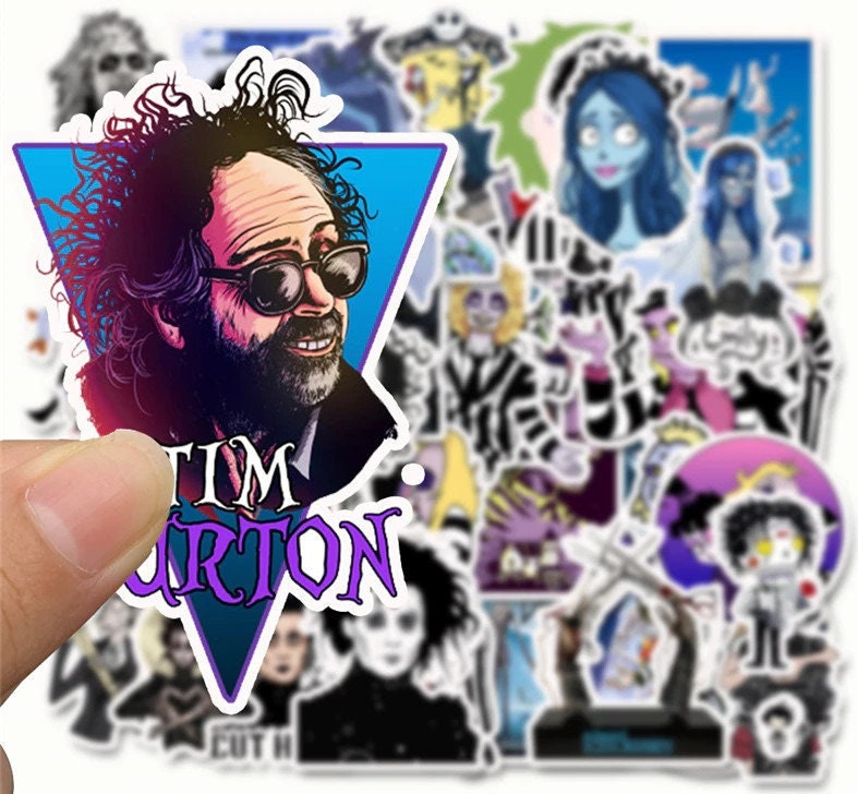 50pcs Tim Burton Stickers Classic Movie Inspired Scrapbooking - Etsy