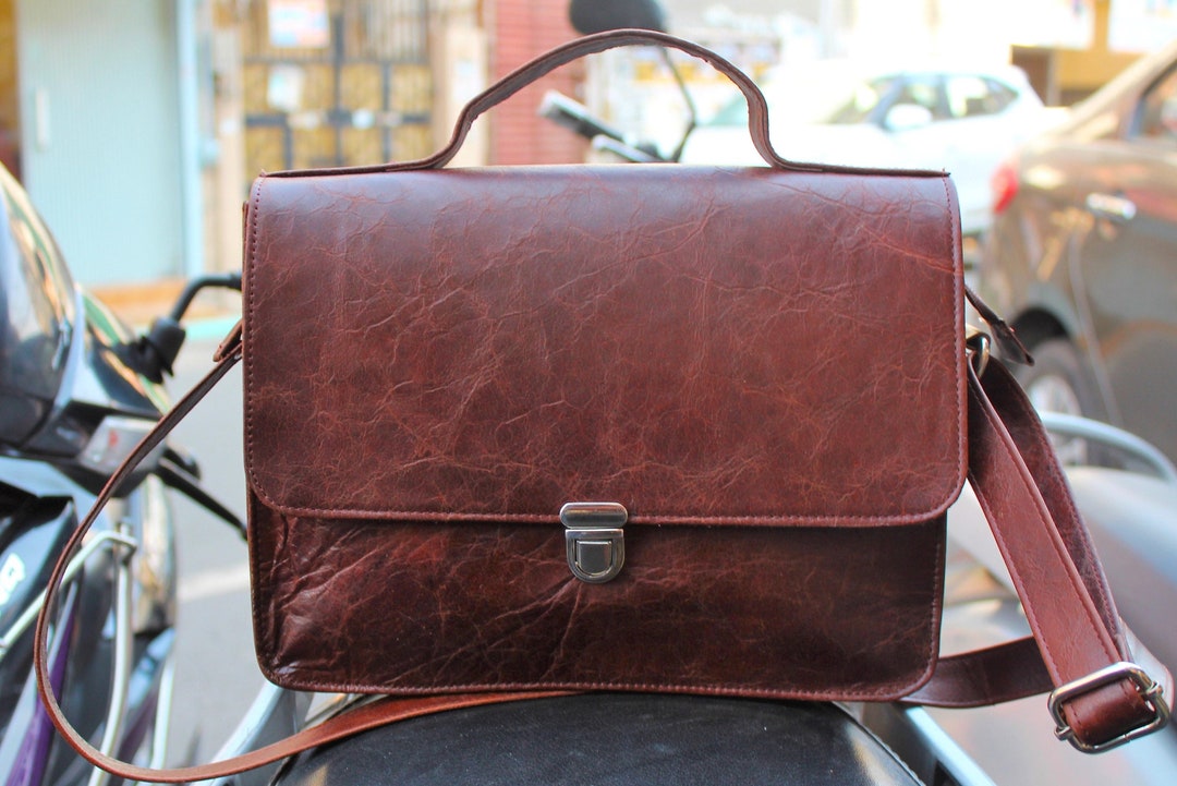 Small Suitcase Bag , 90s Leather Bag , Vintage Shoulder Bag , Leather ...