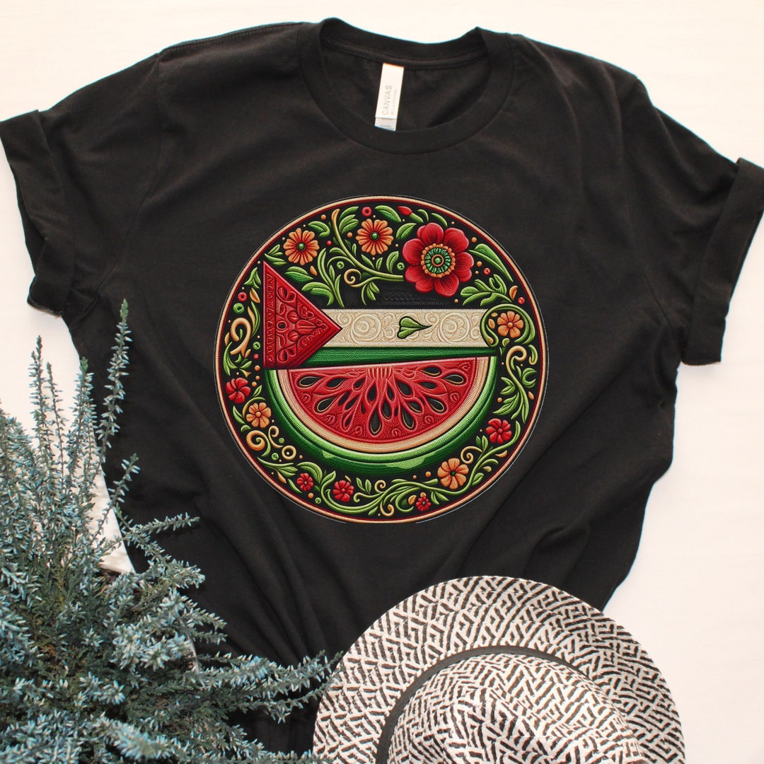 Tee Shirt Solidarity Palestine - Save Gaza - Color Design Palestinian ...