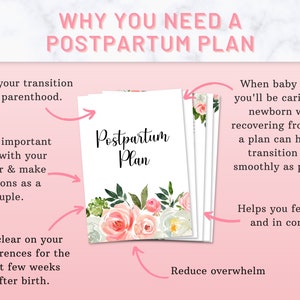 Postpartum Planner | Postpartum Checklist | 4th Trimester | Postpartum ...