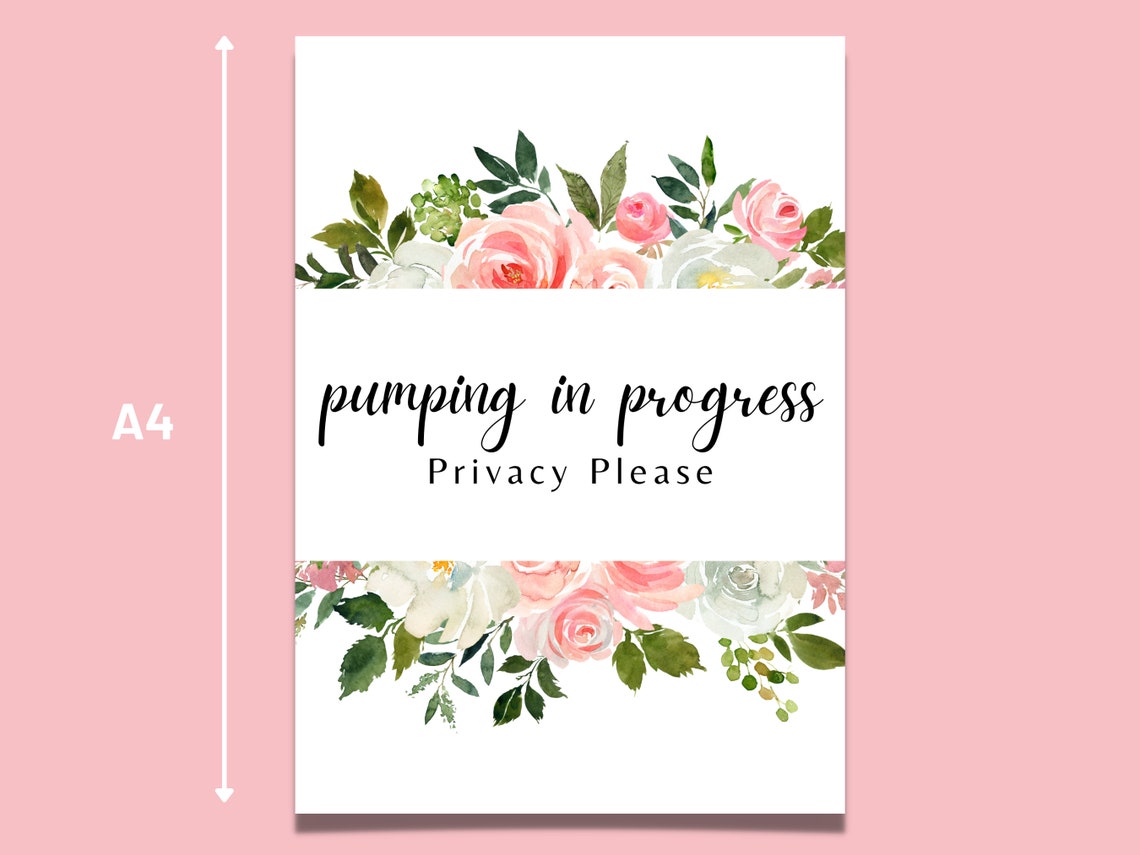 Breast Pumping in Progress Sign | Pumping Privacy Sign | for Office ...