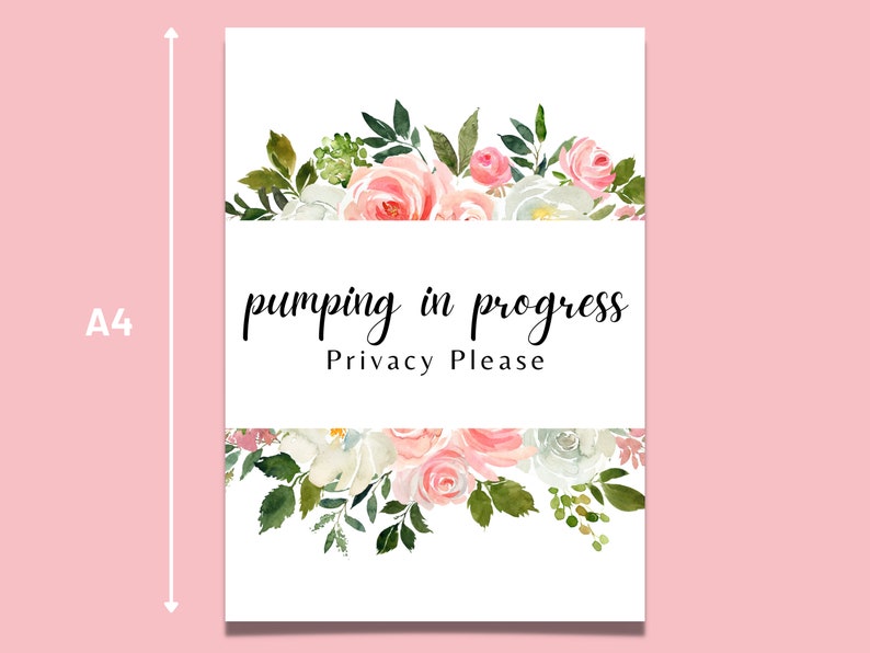 Breast Pumping in Progress Sign | Pumping Privacy Sign | for Office ...