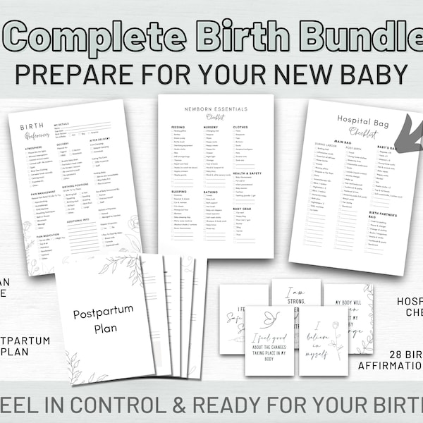 Birth Plan Template Uk - Etsy