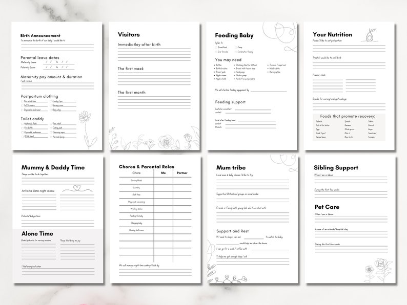 Postpartum Planner Postpartum Checklist 4th Trimester Etsy postpartum-planner-postpartum-checklist-4th-trimester-etsy