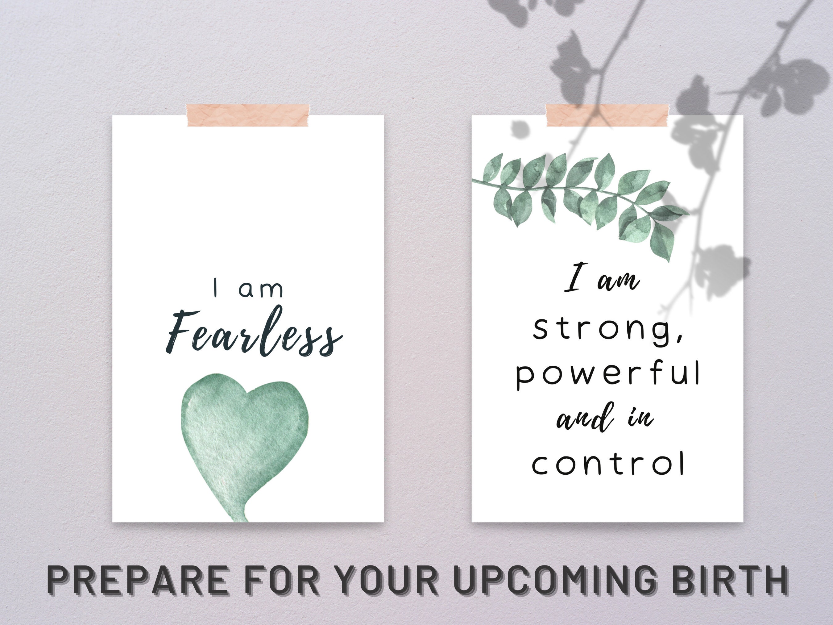 Pregnancy Affirmation Cards | Positive Birth Affirmation Cards ...