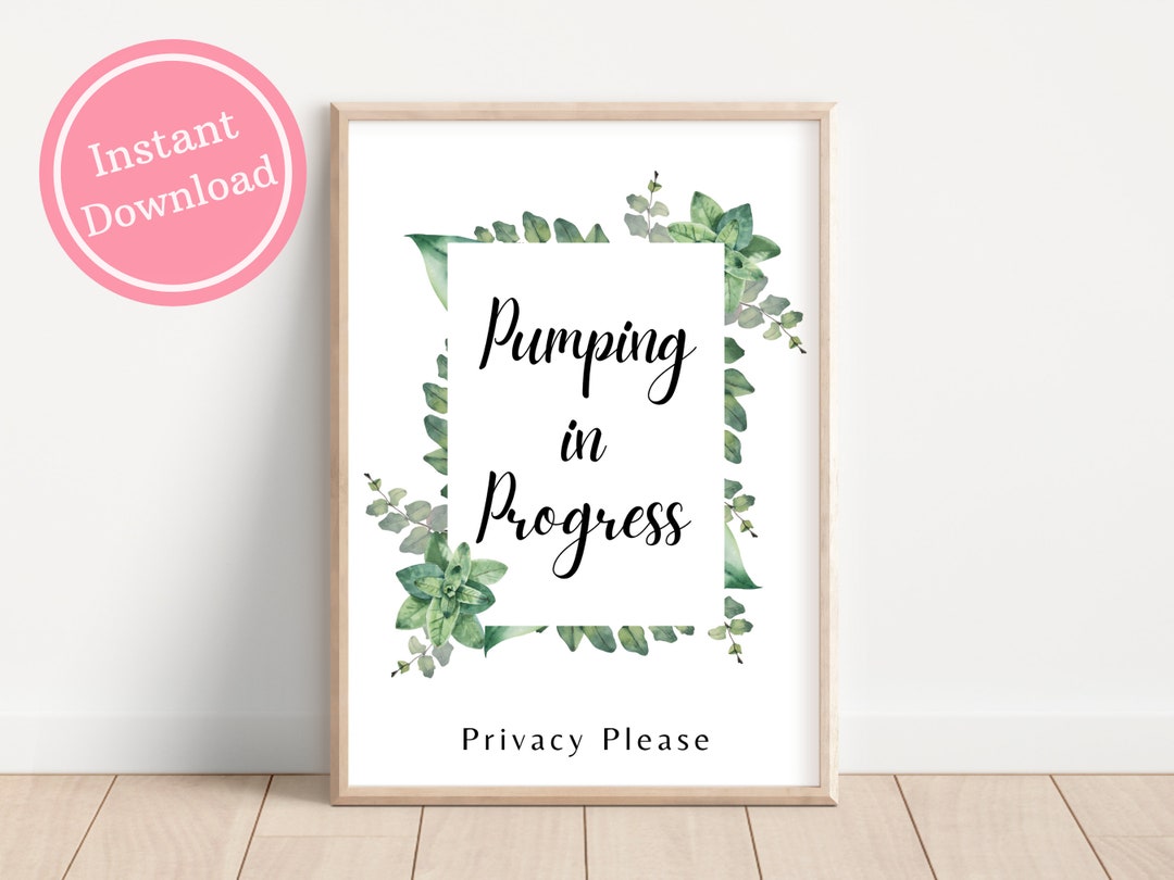 Breast Pumping in Progress Sign | Pumping Privacy Sign | for Office ...