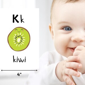 Cute Food Alphabet Flashcards | ABC Flashcards | Printable Flashcards ...