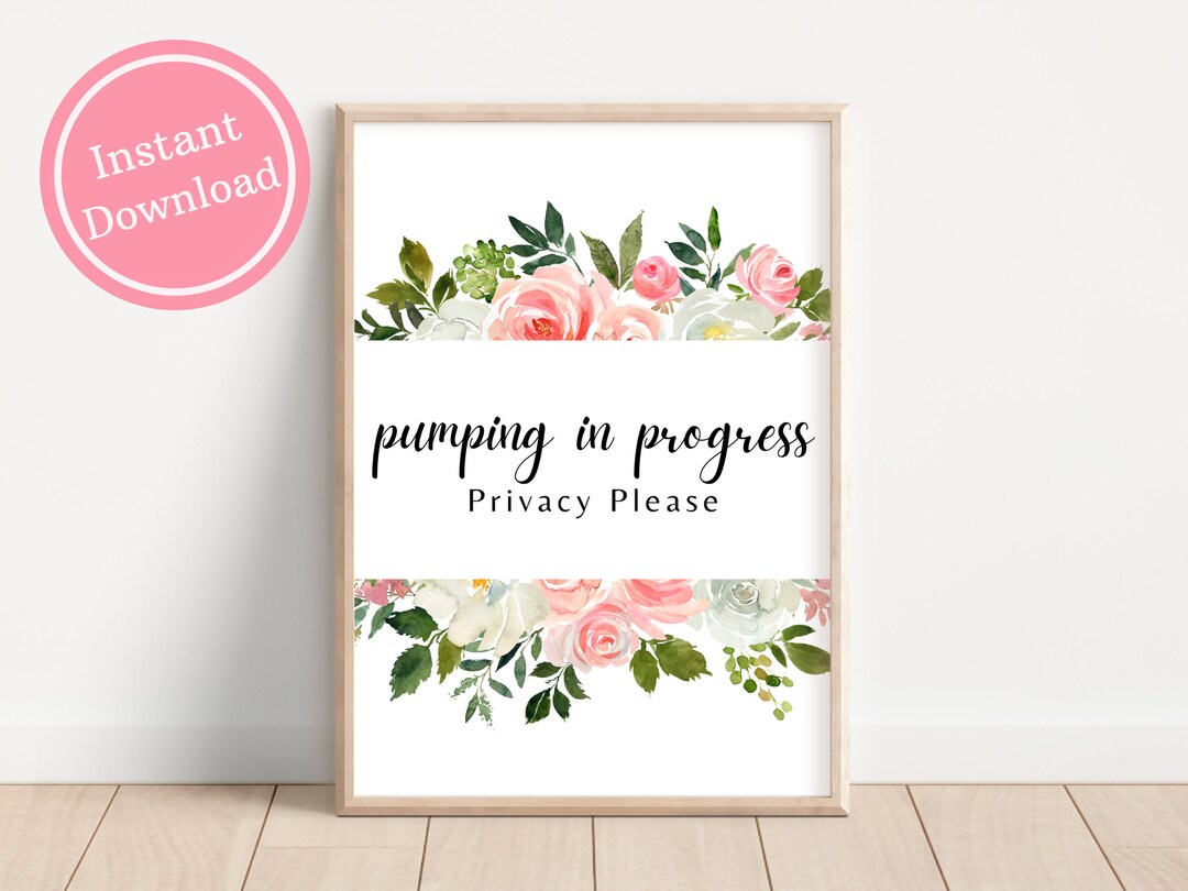Breast Pumping in Progress Sign Pumping Privacy Sign for - Etsy