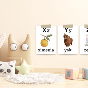 Nature Alphabet Flashcards | Animal ABC Flashcards | Printable ...