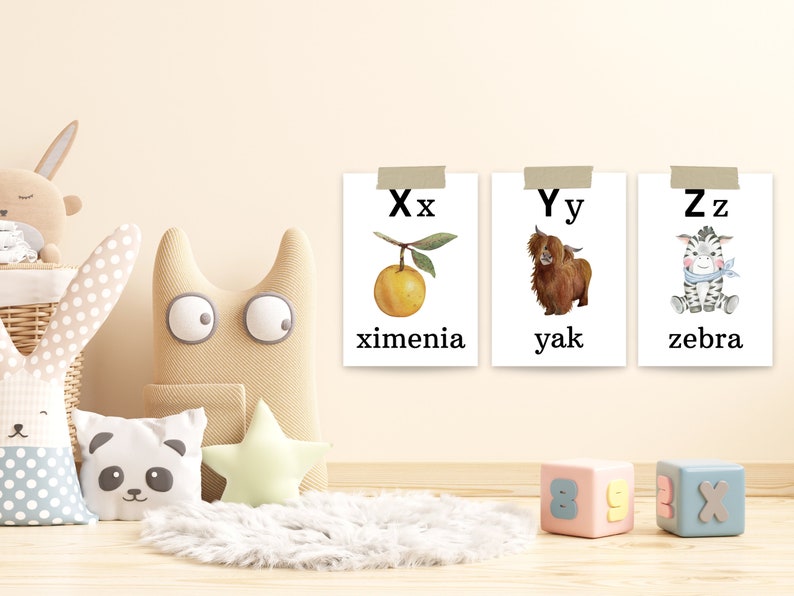 Nature Alphabet Flashcards | Animal ABC Flashcards | Printable ...