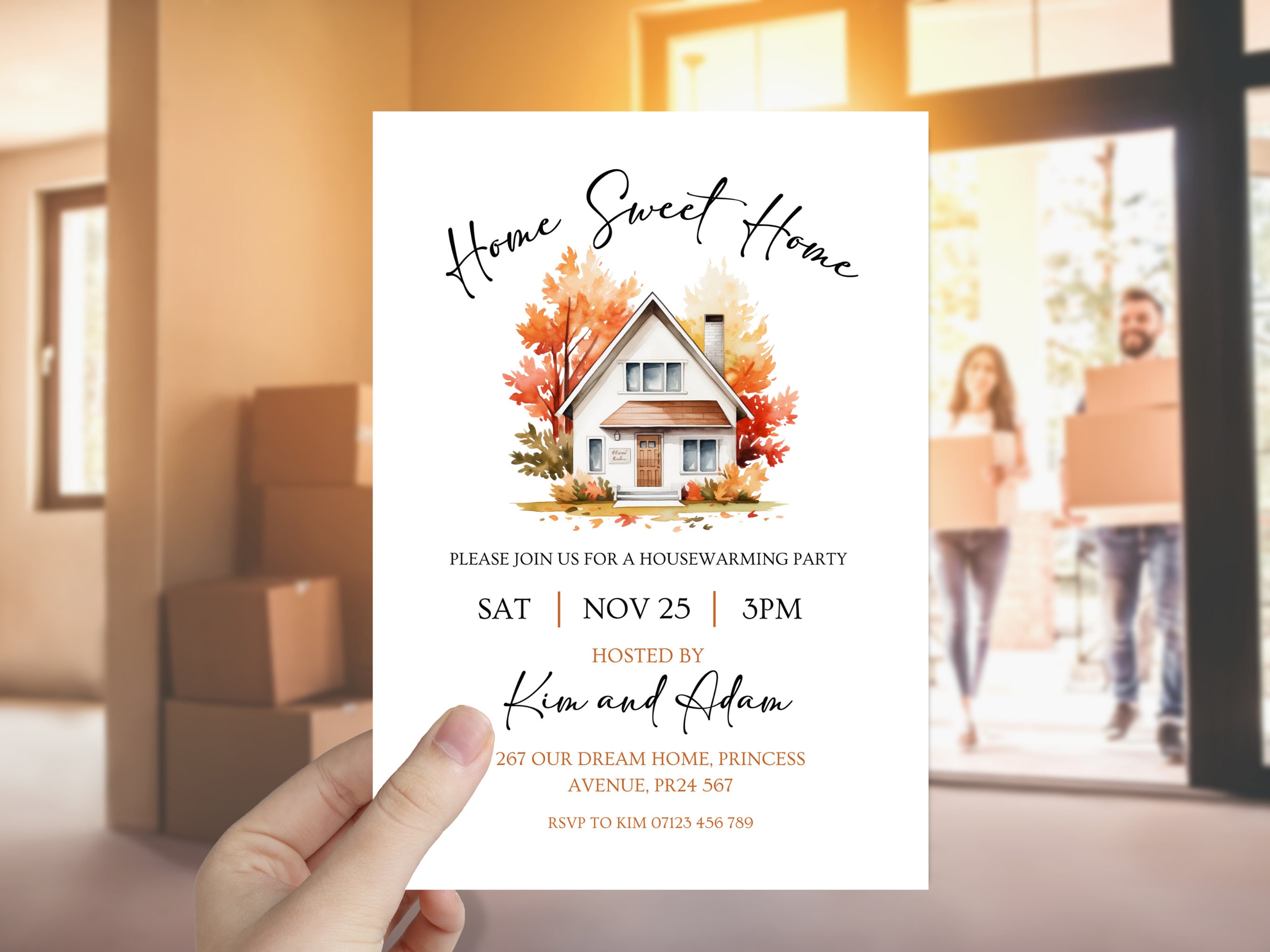 Housewarming Invitation, Editable House Warming Party Invite, Digital ...