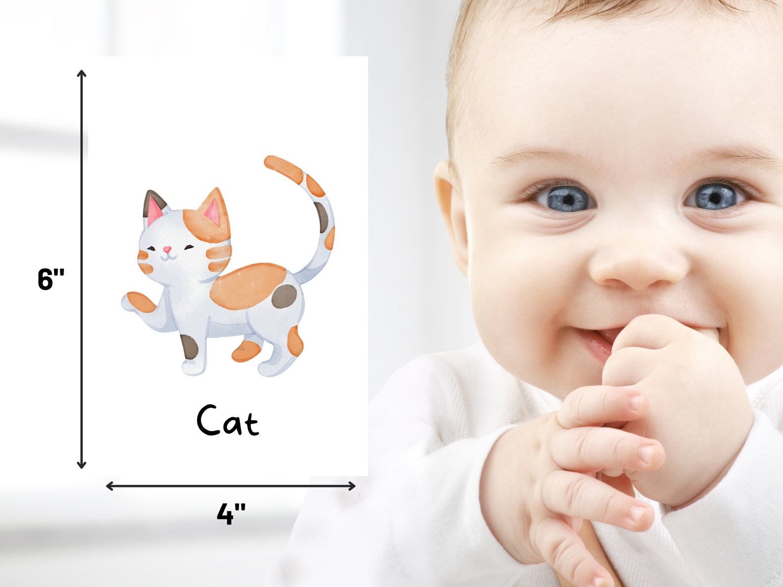 25 Animal Flashcards for Teaching First Words to Babies and Toddlers ...