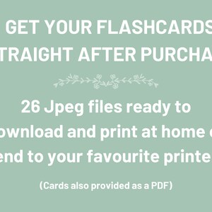 Cute Food Alphabet Flashcards | ABC Flashcards | Printable Flashcards ...