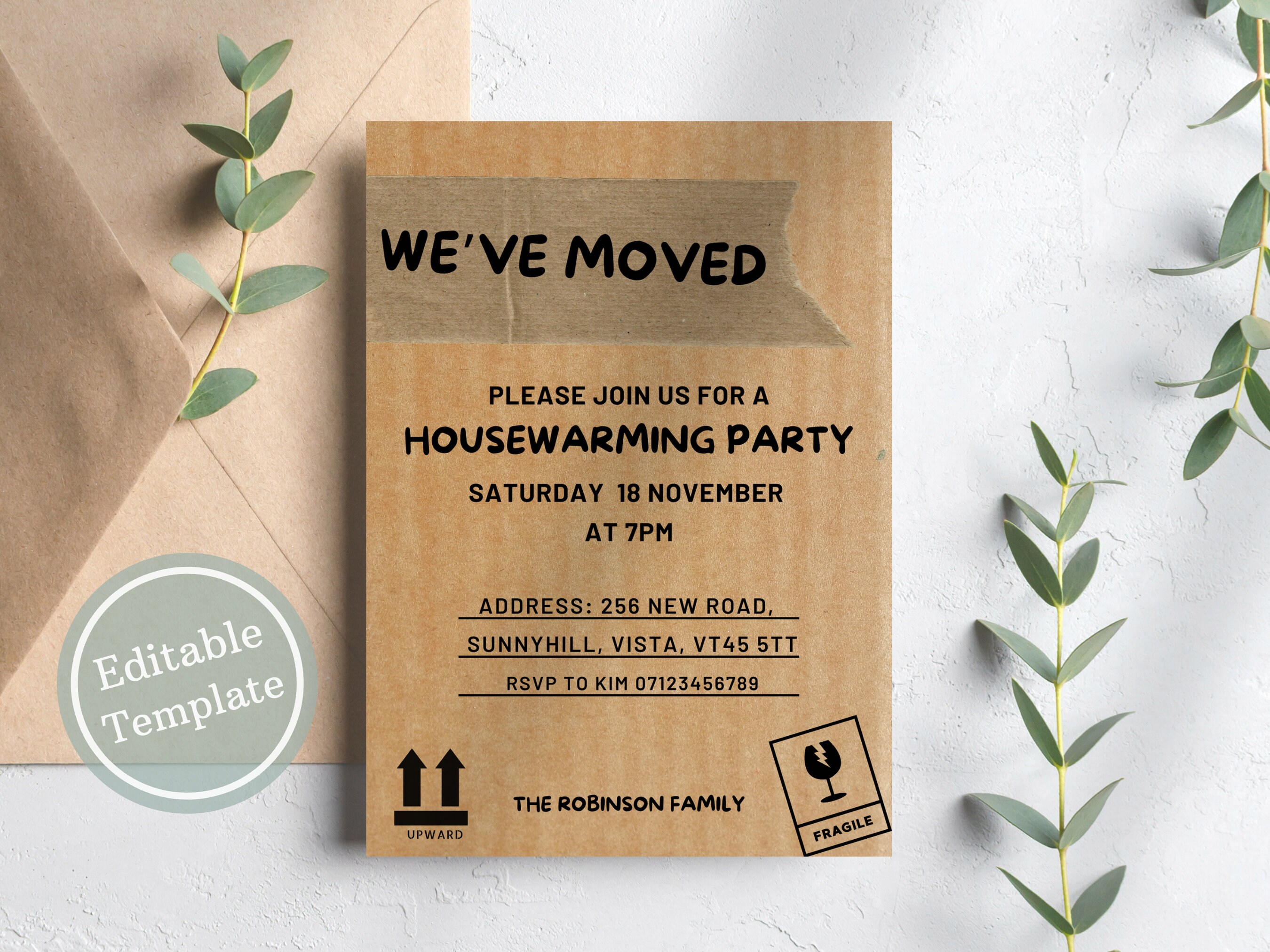 Housewarming Invitation, House Warming Party Invite, Digital Invitation ...