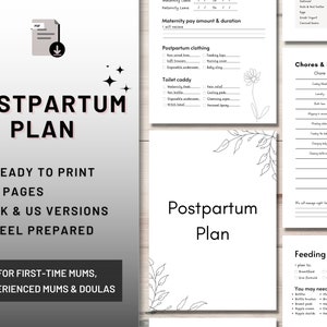 Postpartum Planner | Postpartum Checklist | 4th Trimester | Postpartum ...