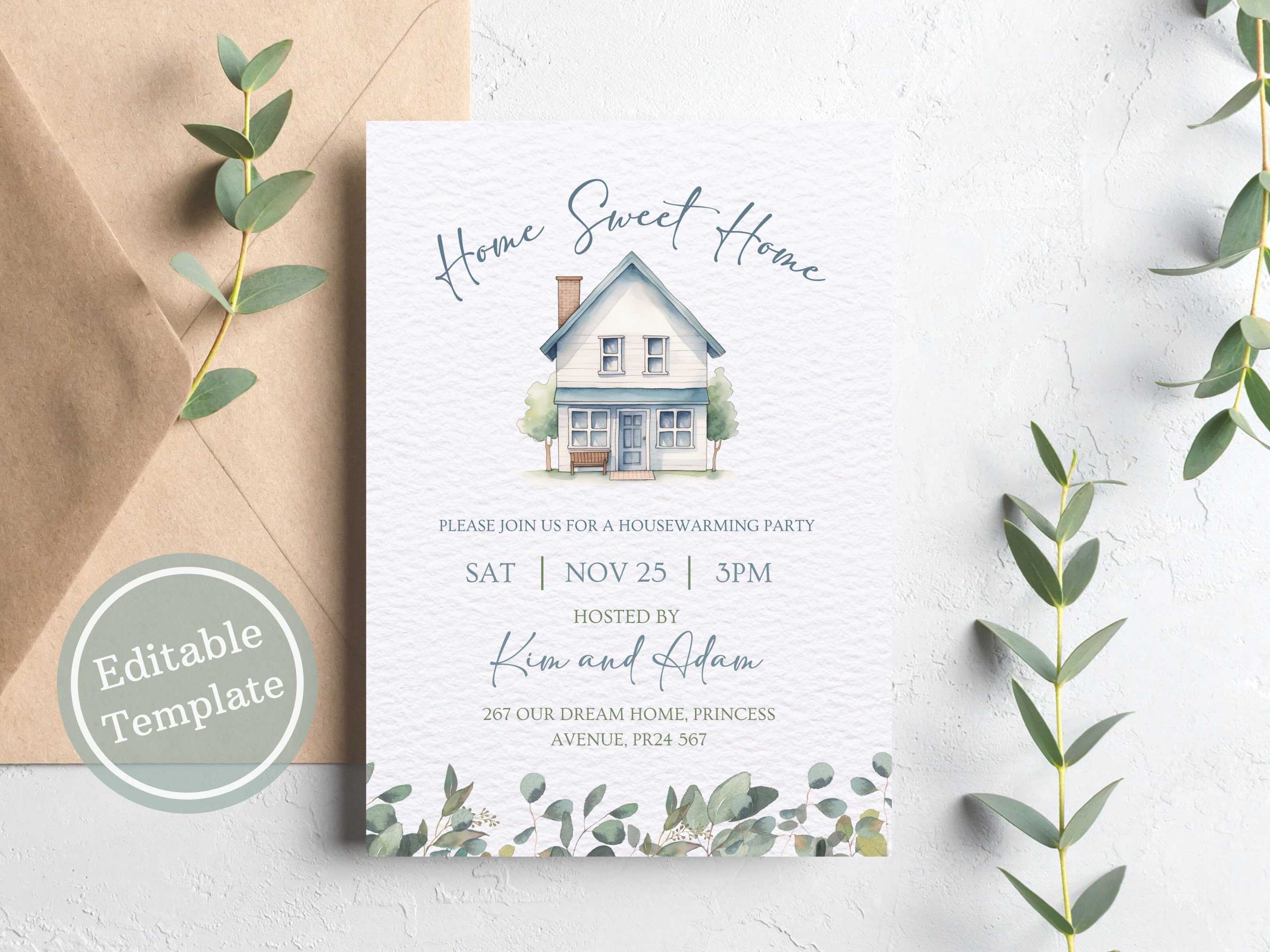 House Blessing Invitation Card Sample Bless Our Nest Housewarming