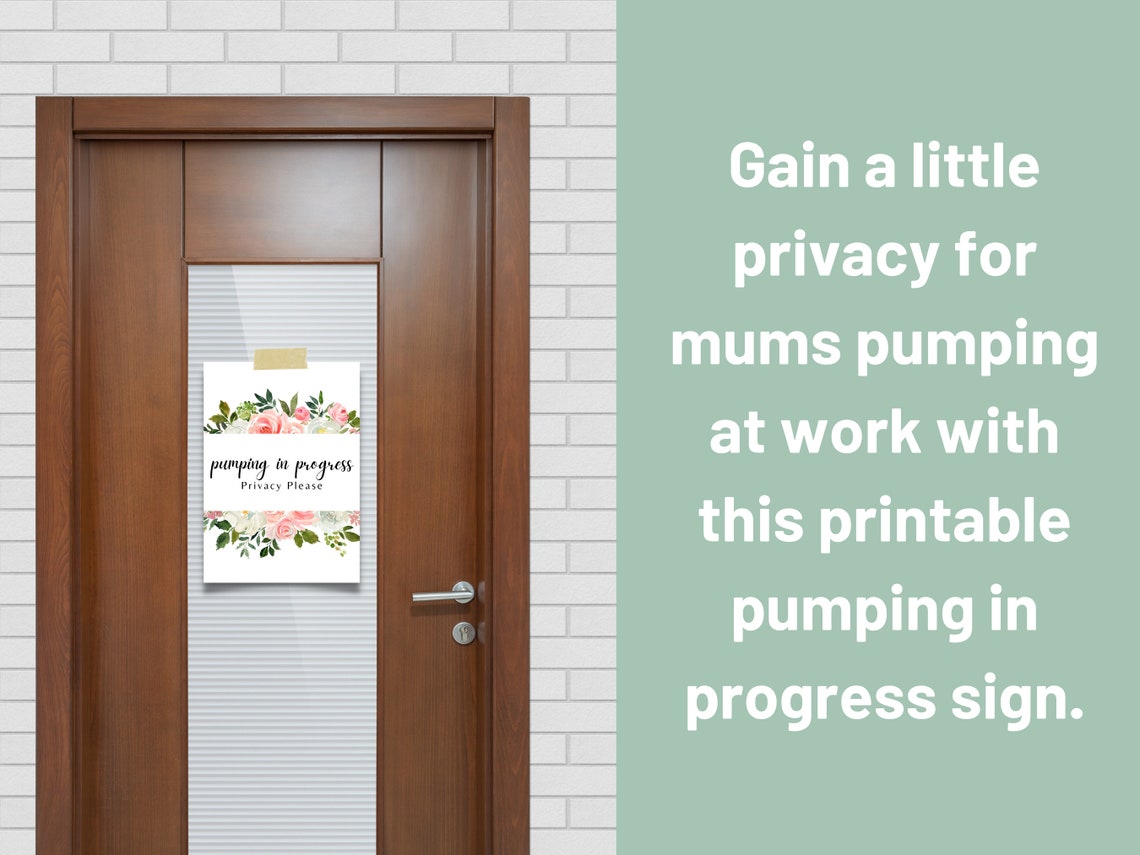 Breast Pumping in Progress Sign | Pumping Privacy Sign | for Office ...