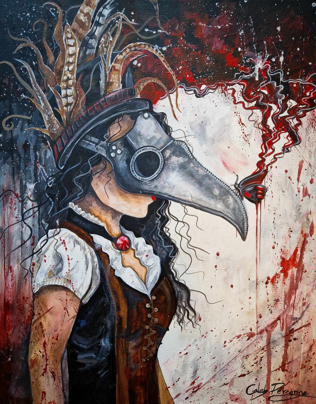 Madam Plague | Fine Art Gifts, Dark Horror, Steampunk Art - Etsy