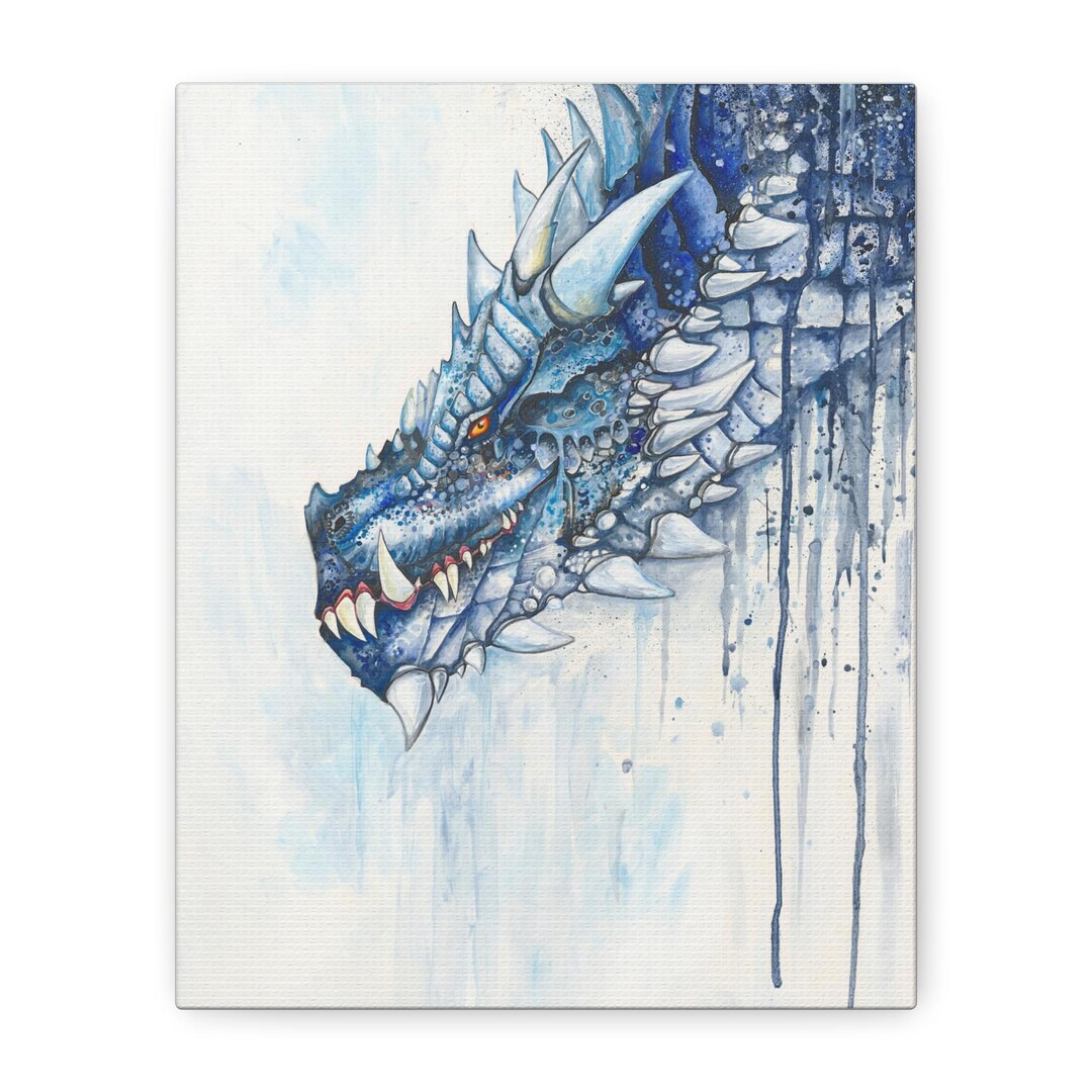 Linnorm | Bespoke Quality Canvas Painting, Traditional Fantasy Artwork ...