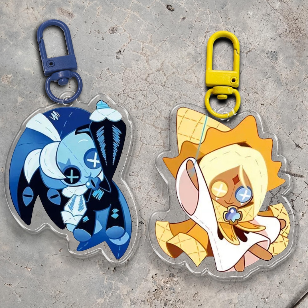 2.5" Shadow Milk and Pure Vanilla Cookie Keychain Clear Acrylic Charm ...