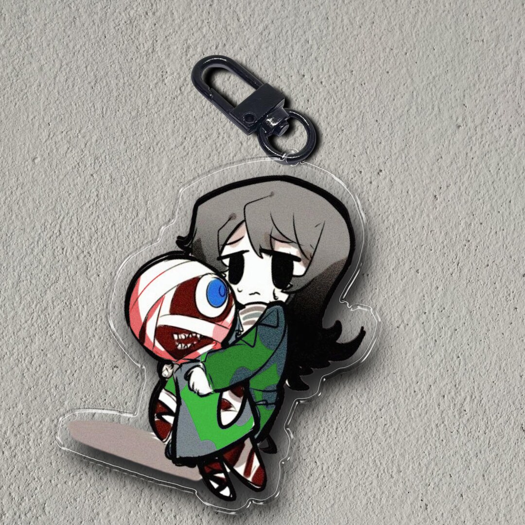 3 Inch Double Sided Clear Acrylic Keychain Anya and Curly Mouthwashing ...