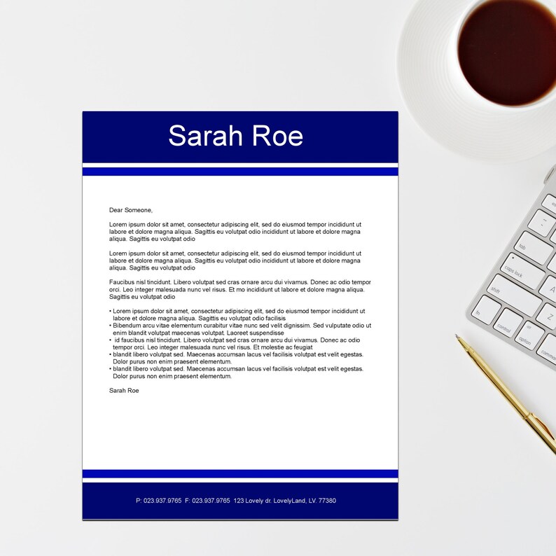 Royal Blue Creative Resume Template With Photo | Creative Resume ...