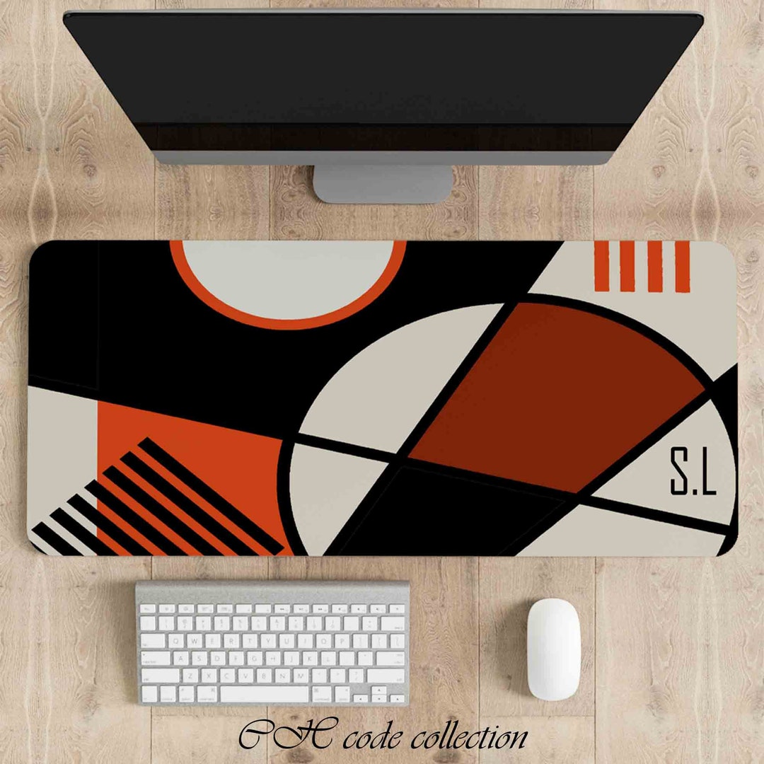 Personalized Mouse Pad, Modern Irregular Mousepad, Color Blocking Pad ...