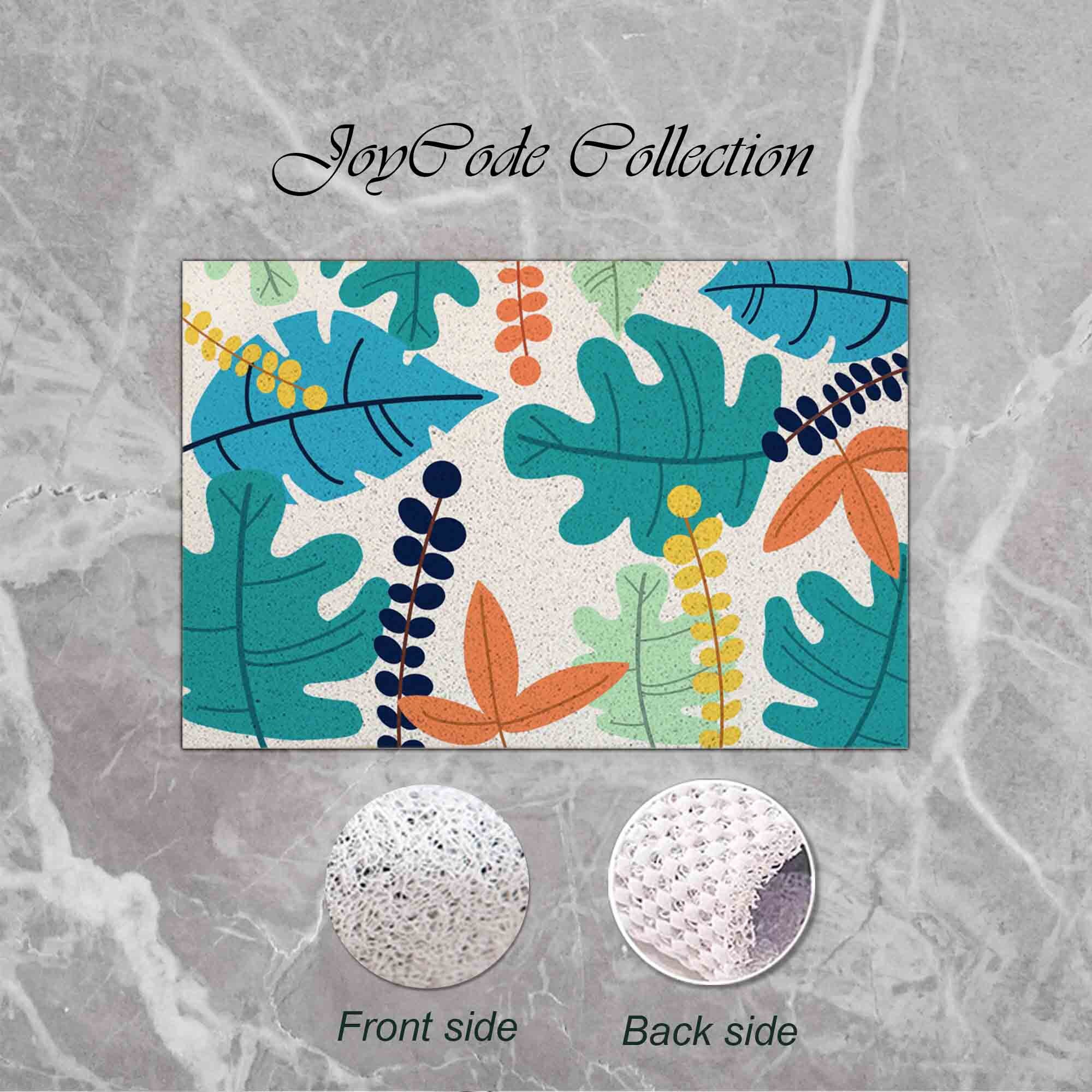 Tropical Rainforest Colorful Leave PVC Coil Bathtub Mat Shower Mat ...