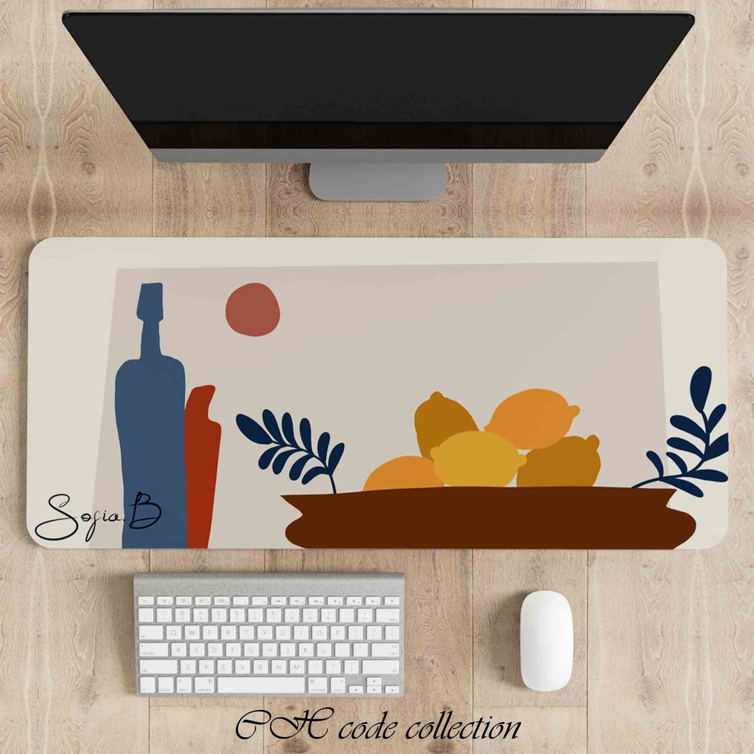 Lemon Wine Moon Mouse Pad for Computer & Laptop, Scenery Non-slip ...
