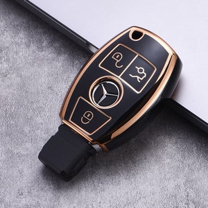 Mercedes Benz Car Key Cover, Soft Premium TPU Protector Case for ...