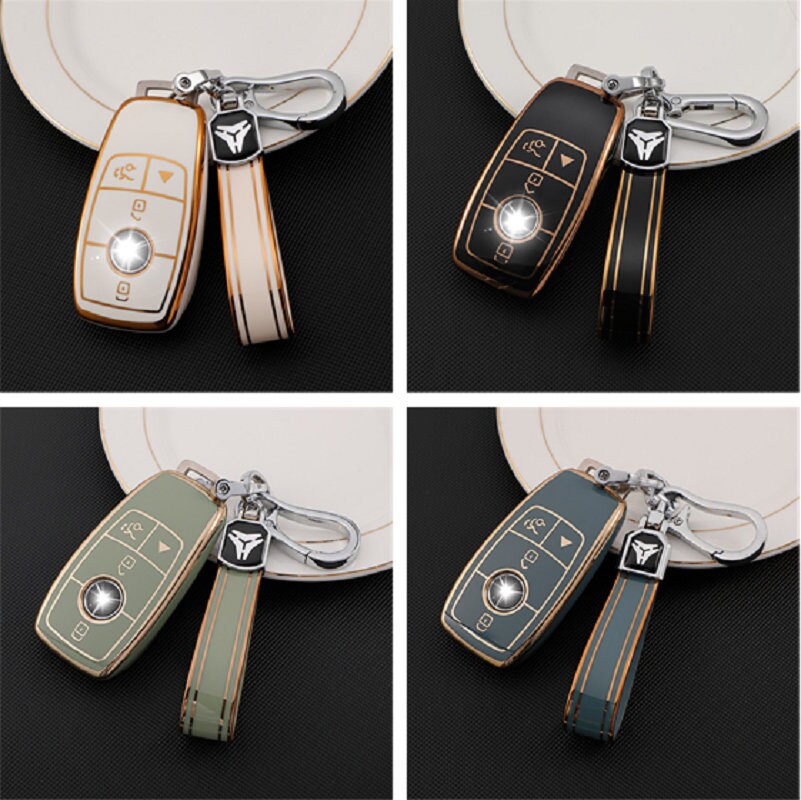 Mercedes Leather Key Holder - Etsy