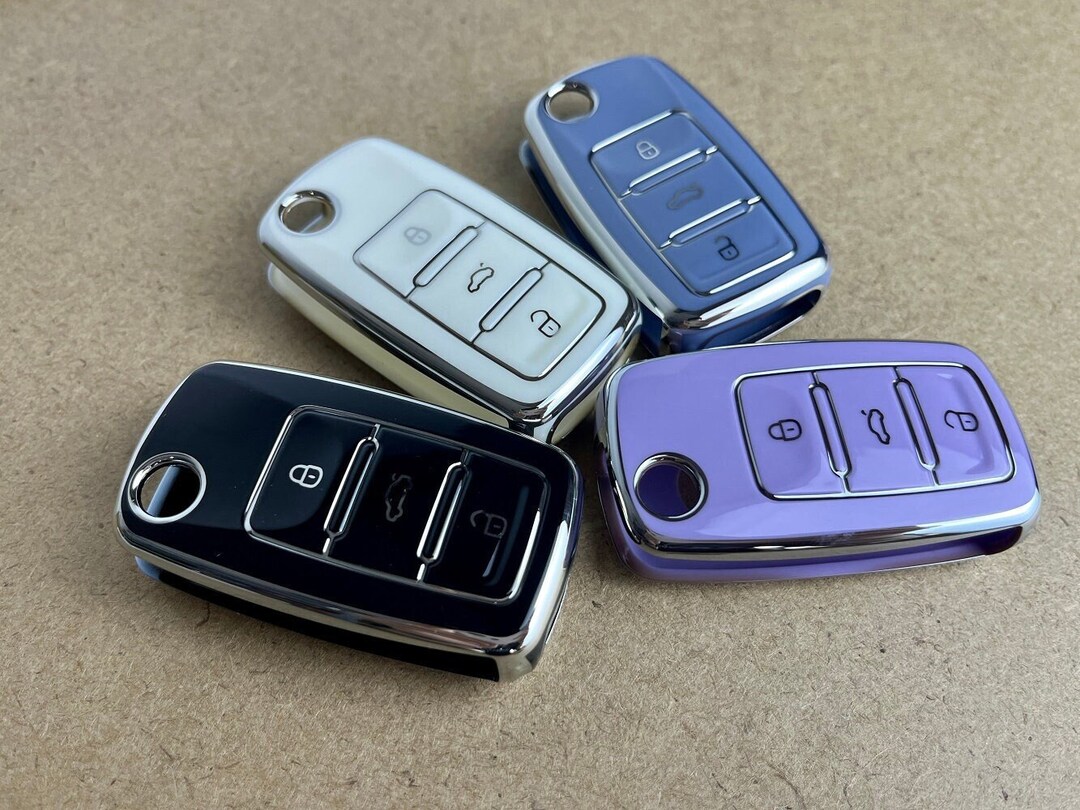 Fit Volkswagen Car Key Cover, Key FOB Cover, Soft Premium TPU Car Key ...