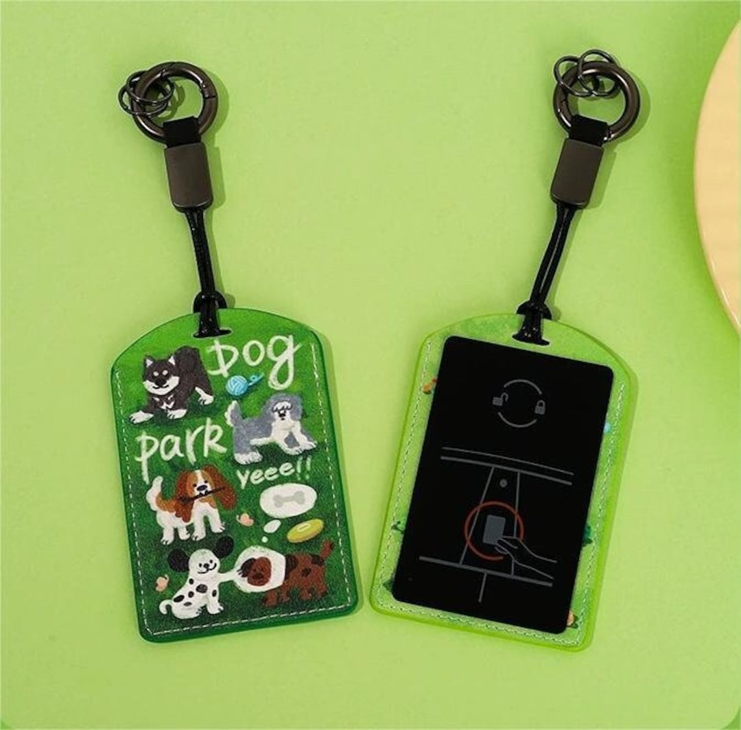 Cute Dog Tesla Car Key Cover, Tesla Car Key Card Holder Key Protector ...