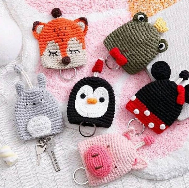 Cute Knit Car Key Cases Weave Car Key Cover Kawaii Key Case - Etsy