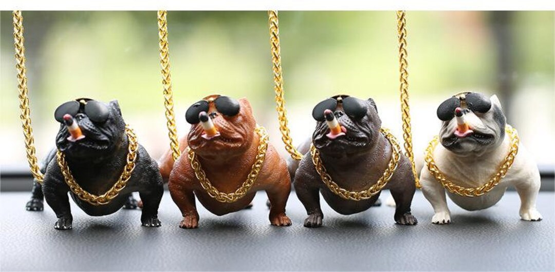 Dashboard Decorations Bulldogs, Bulldog Car Decoration for Car Gift ...