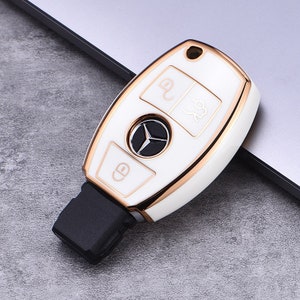 Mercedes Benz Car Key Cover, Soft Premium TPU Protector Case for ...