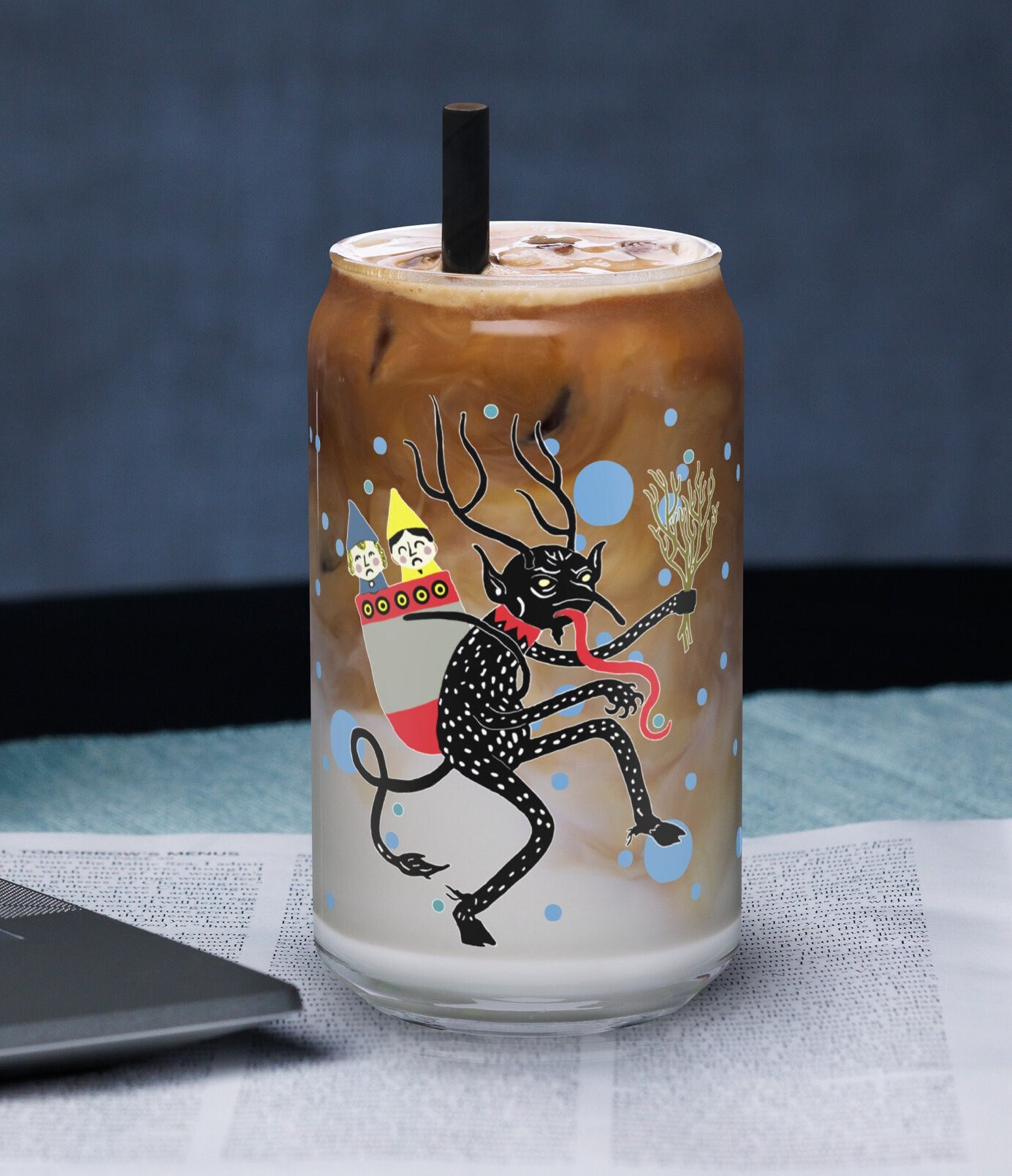 Witchery of the Woods Krampus the Christmas Devil in A Snow Pattern ...