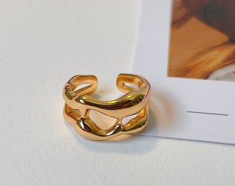 Liquid Metal Ring - Etsy