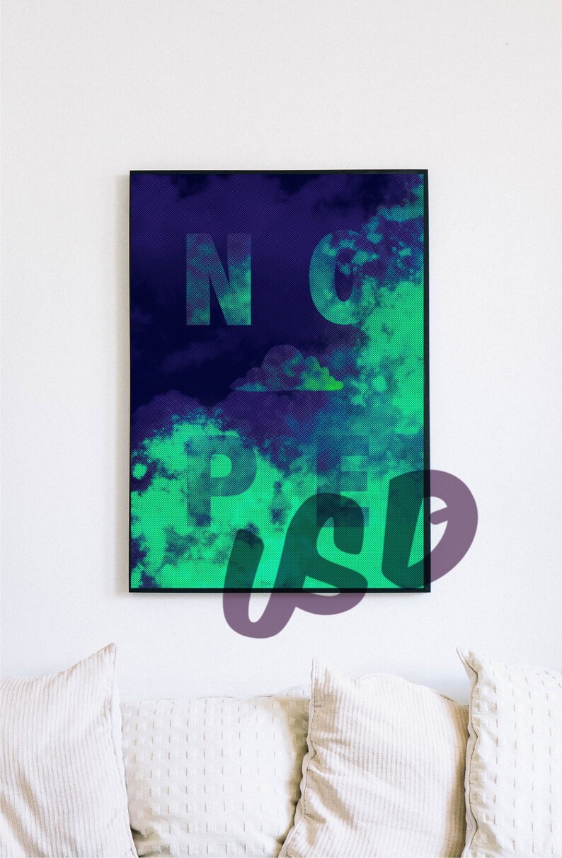 Minimalist NOPE Printable Poster Instant Download for Home or Office ...