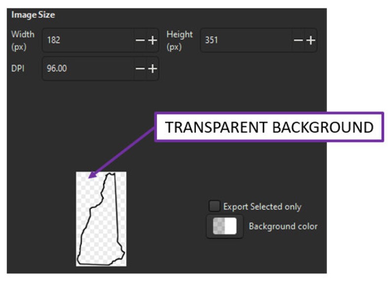 New Hampshire Outline Svg NH Dxf NH Transparent Background for Diy Gift ...