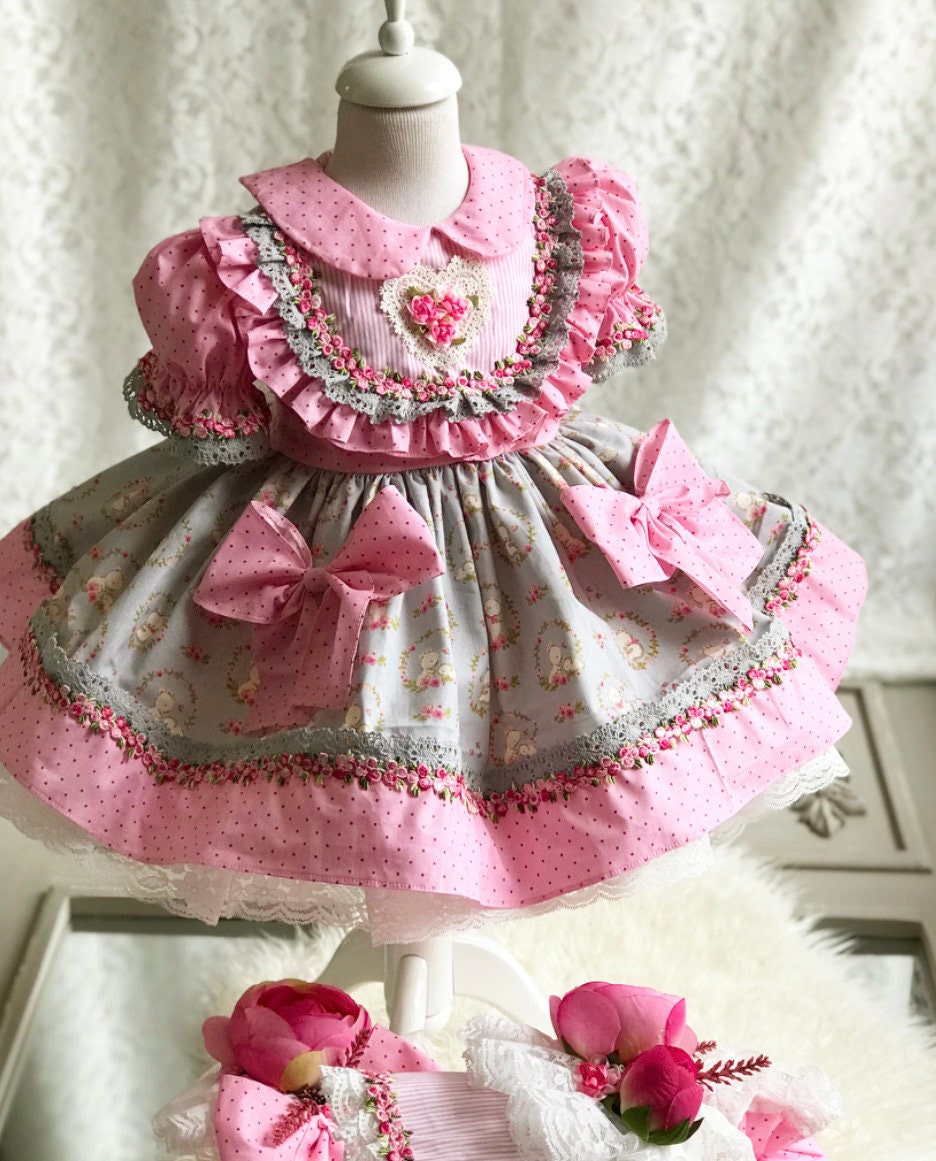 Handmade Rabbit Easter Dress: Vintage Cotton Party Dress - Etsy