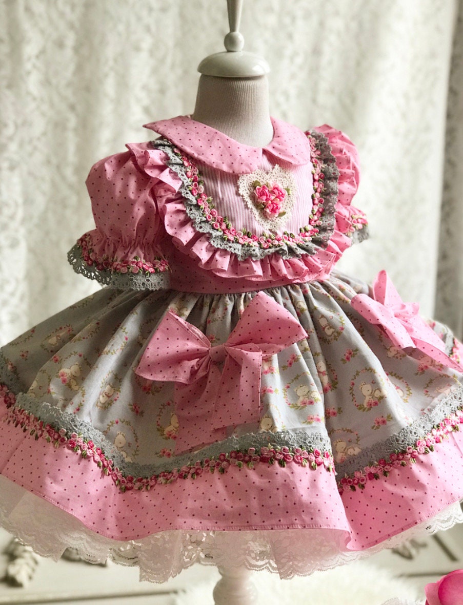 Handmade Rabbit Easter Dress: Vintage Cotton Party Dress - Etsy