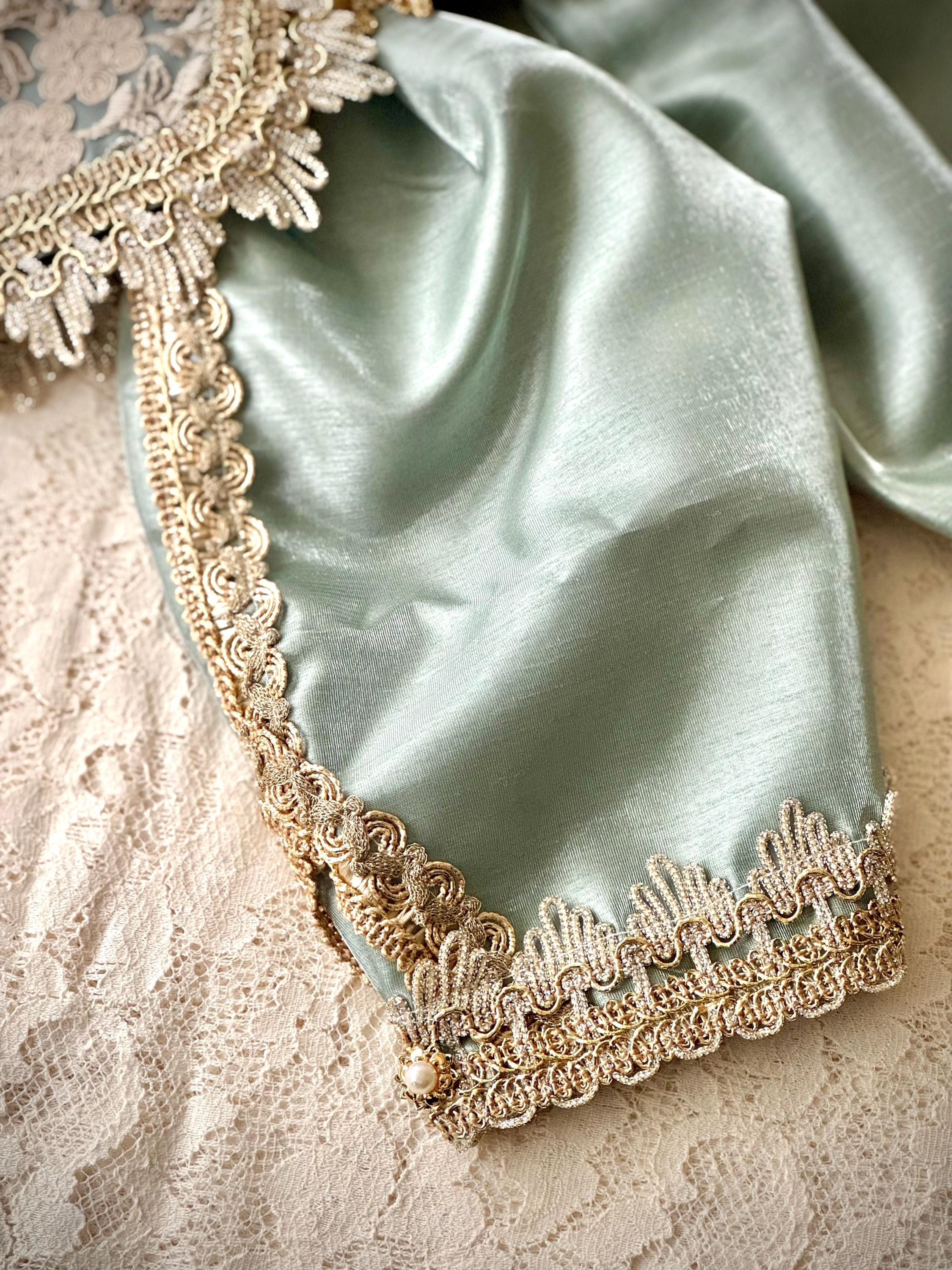 Handmade Royal Prince Christening Outfit: Lace, Pearl & Gold Embroidery ...