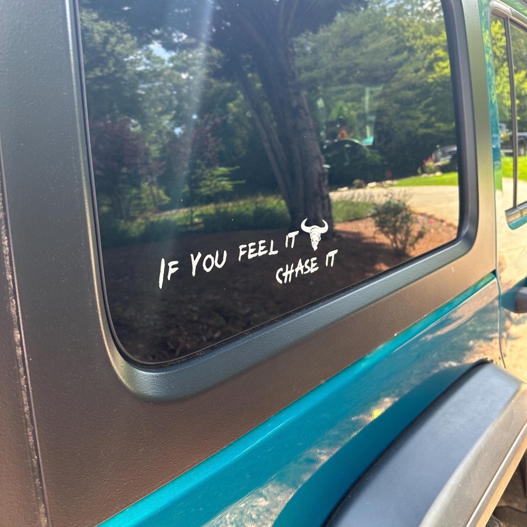 If You Feel It, Chase It Twisters Decal | Car Vinyl Decal, Mirror Decal ...