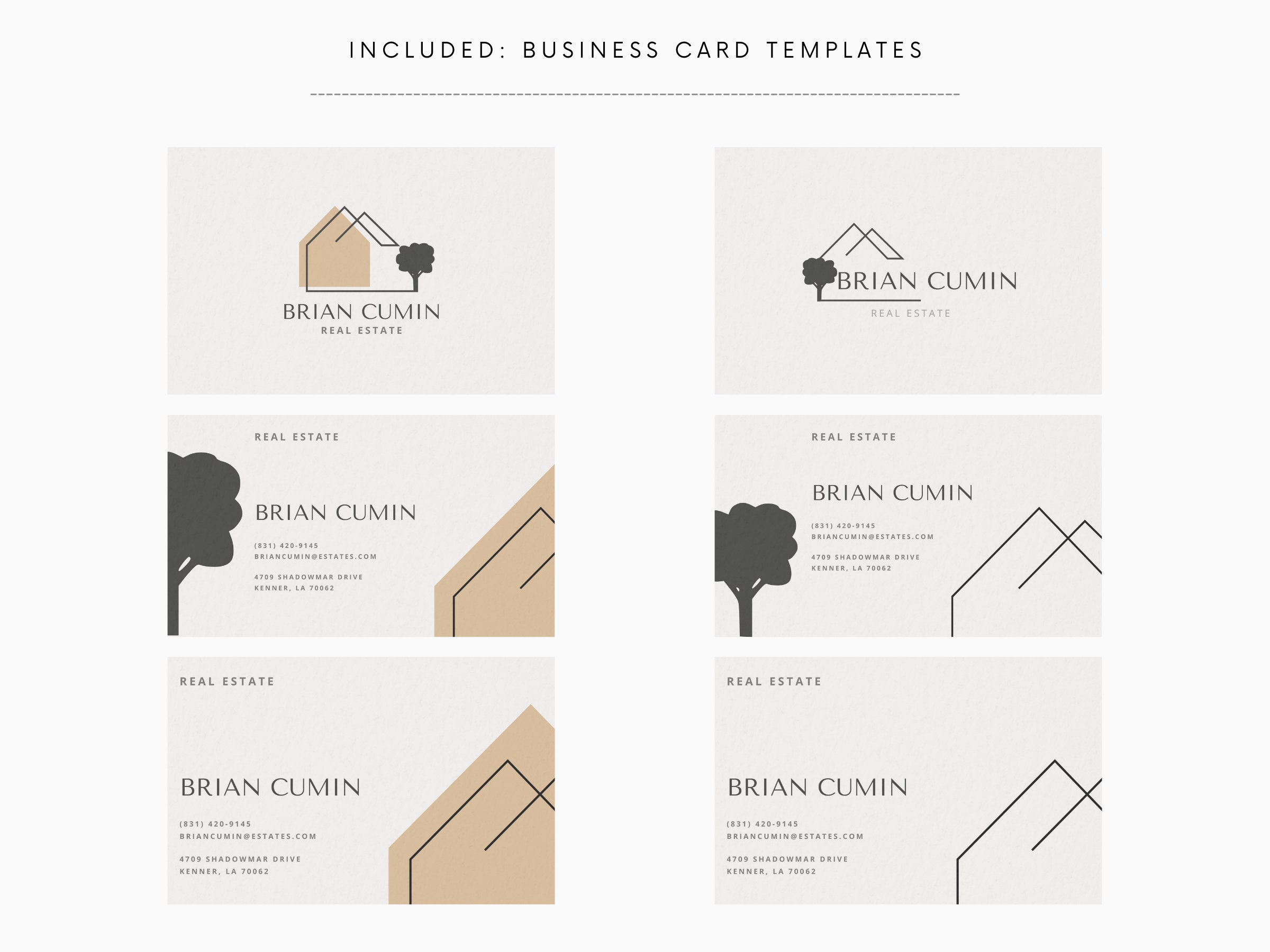 Real Estate Logo 10 Variants Realtor Logo Editable - Etsy