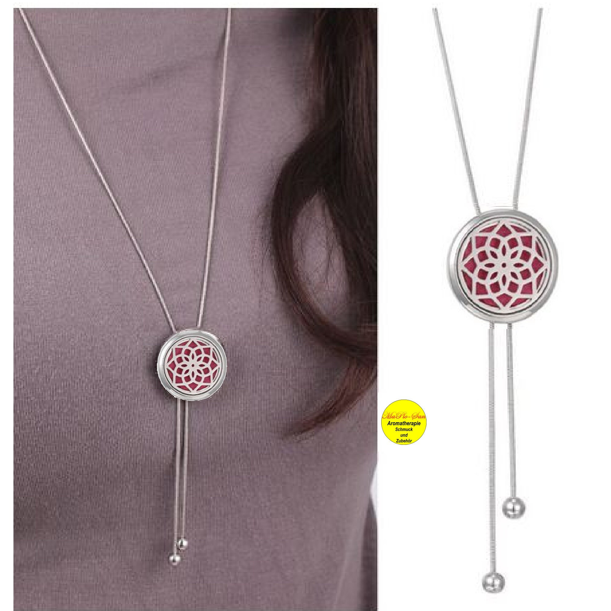 Collar de aroma bobble flor de loto abierta collar difusor de ...
